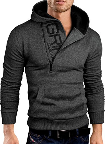 Grin&Bear slim fit Halfzip Jacke Kapuze Hoodie Sweatshirt ... Grin&Bear slim fit Halfzip Jacke Kapuze Hoodie Sweatshirt ...